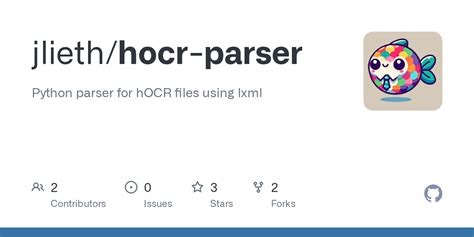 Github Jliethhocr Parser Python Parser For Hocr Files Using Lxml
