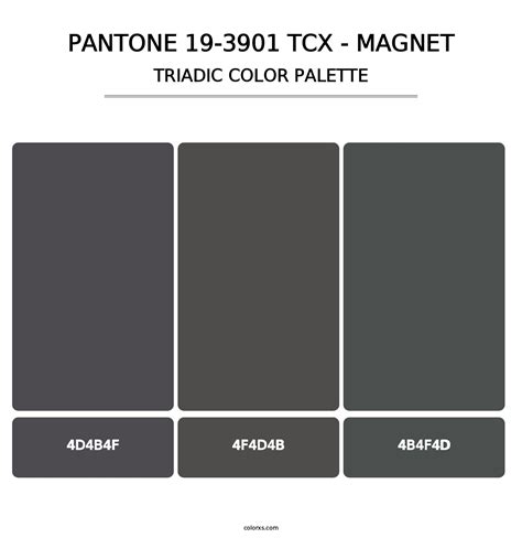 PANTONE 19 3901 TCX Magnet Color Palettes Colorxs
