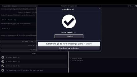 Compound Assignment With Augmented Subtraction Free Code Camp Help Basic Javascript