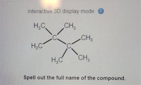 Solved Interactive D Display Mode H C CH CH H C HC CH Chegg Com