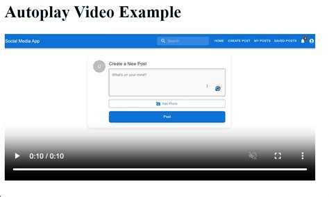 How To Autoplay Videos In Html Geeksforgeeks