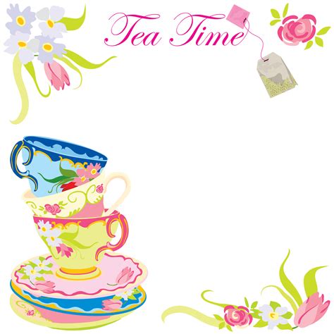 Tea Party Border Clipart 9 Free Cliparts Download Images On