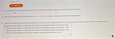 solved a use the defining formula the computation