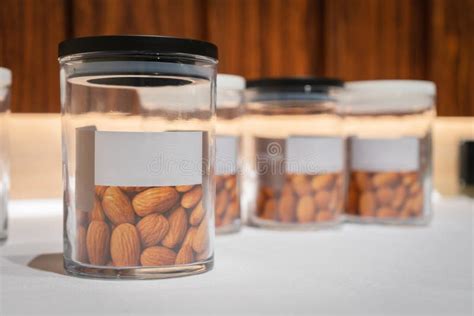 Black And White Glass Jars With Lids Stock Image Image Of Matching