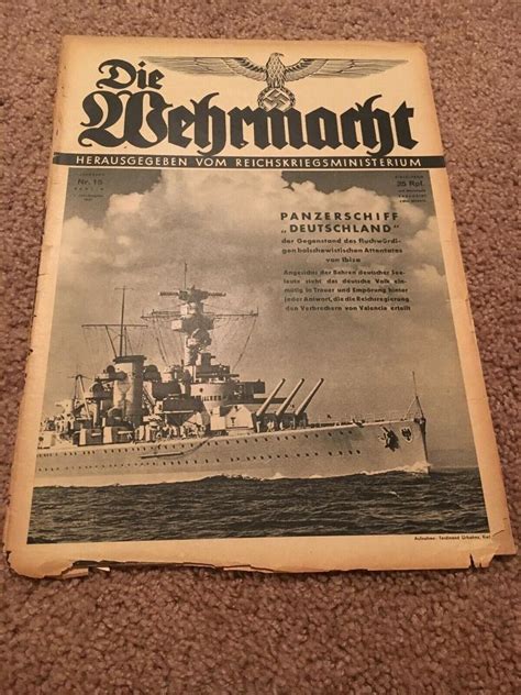 Die Wehrmacht The Army Magazine Nazi Periodical Pre Wwii 1934