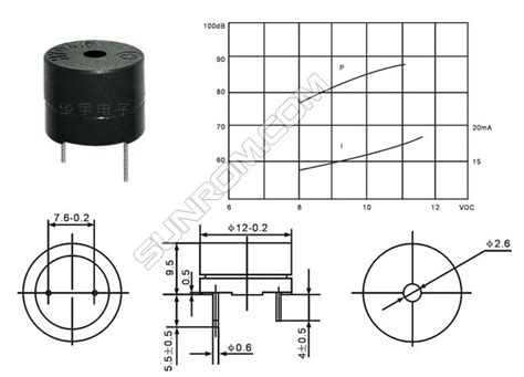 Electromagnetic Active Buzzer 5v [4149] Sunrom Electronics