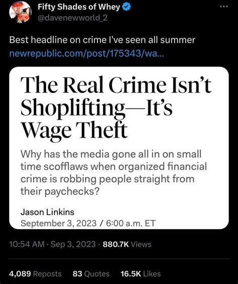 Employers Steal Tens Of Billions From Workers Annually All The While They Get Endless Bailouts