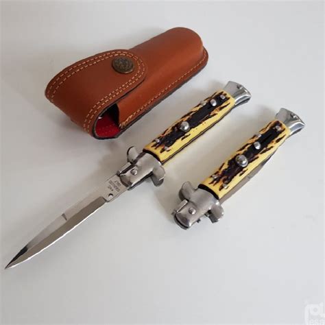 چاقو گادفادر پدر خوانده استحکام بالا جیبی ضامن دار استیل In Italy