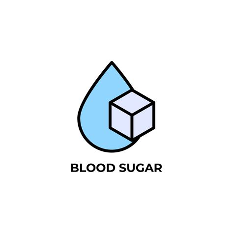 Blood Sugar Vector Icon Colorful Flat Design Vector Illustration