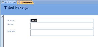 Membuat Form Isian Entri Database Menggunakan Microsoft Access Kusnendar