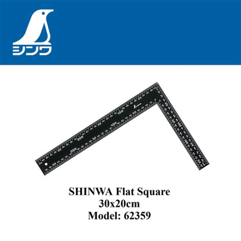 Shinwa Japan Flat Square 30x20cm Rafter Square 60x40cm Model