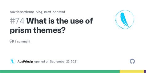 What Is The Use Of Prism Themes Issue 74 Nuxtlabs Demo Blog Nuxt