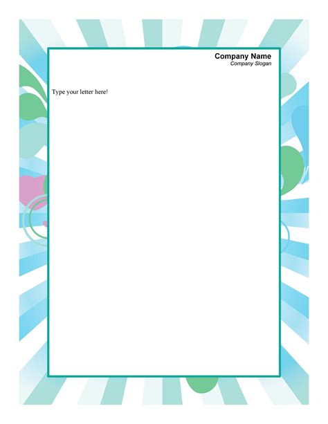 Letterhead Template Printable Photoshop Ms Word Template Etsy My Xxx