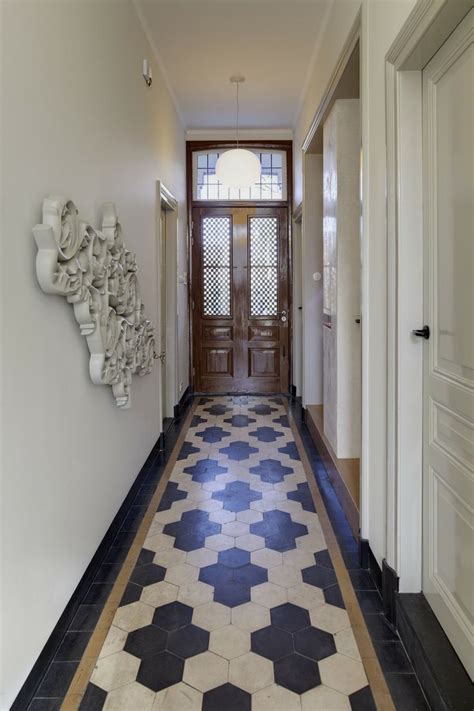 Patterned Cement Tile For Chic Entryway Flooring