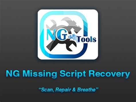 Ng Missing Script Recovery Utilities Tools Unity Asset Store