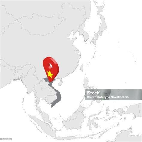 지도 아시아에 베트남 위치지도 3d 베트남 국기지도 마커 위치 핀 베트남의 높은 품질의지도 동남 아시아 벡터 일러스트 레이션 Eps10 0명에 대한 스톡 벡터 아트 및 기타