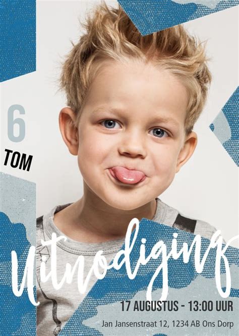 Kinderfeestje Uitnodiging Jongen 6 Jaar Greetz