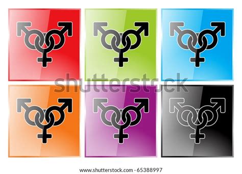 Threesome Sex Symbol Ilustraci N De Stock Shutterstock