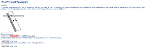 Points 3 Distance From The Pivot Point To The Center Chegg Com
