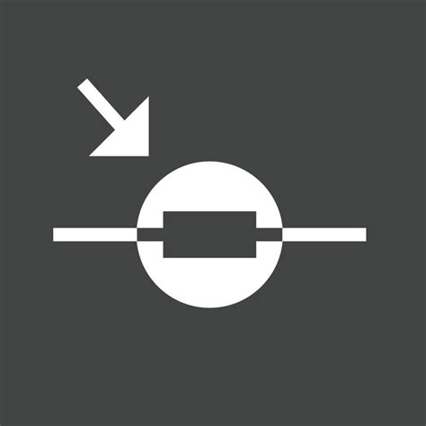Light Dependent Resistor Glyph Inverted Icon 14287560 Vector Art At