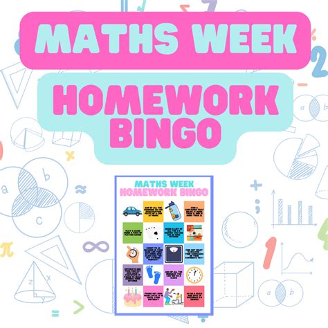 Mash Maths Week Maths Week Homework Activity Bingo Mash Maths Week Maths Week Homework Activity Bingo