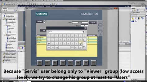 Hmi Programming Tutorial Tia Portal 6 User Administration User View Part 45 Youtube