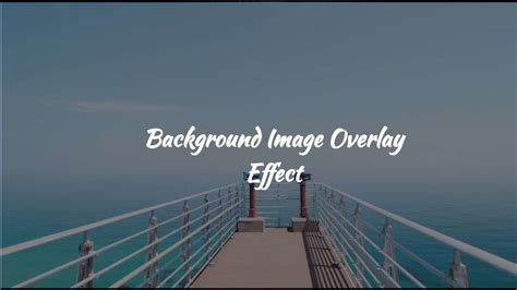 How To Add Overlay To Background Image In Html And Css Linear