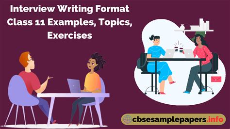 interview writing format class 11 examples topics exercises cbse