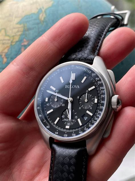 Bulova Lunar Pilot Special Edition Brand New 43mm Full Set Black Dial