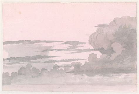 Part Of A Collection Of 51 Drawings With 1 Engraving Studies Of Cloud