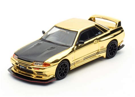 Inno64 164 Nissan Skyline Gt R R32 Top Secret Chrome Gold Tmcs 20