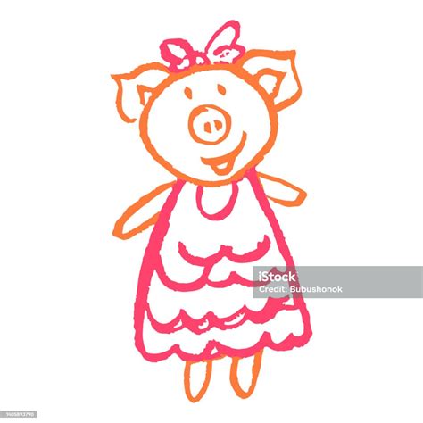 손에 아이콘을 그리기 스타일입니다 왁스 크레용으로 그리기 아이들의 창의력 0명에 대한 스톡 벡터 아트 및 기타 이미지 0명 가축 고기 Istock