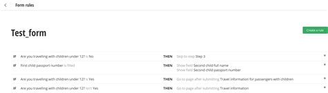 Create A Rule Based Travelling Information Form Sitefinity Cms