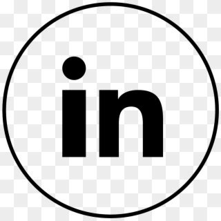 Linkedin Icon Linkedin Black White Button Clipart Large Size Png