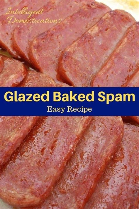 Glazed Baked Spam Recipe Simple Dinner Ideas With Spam Baked Spam