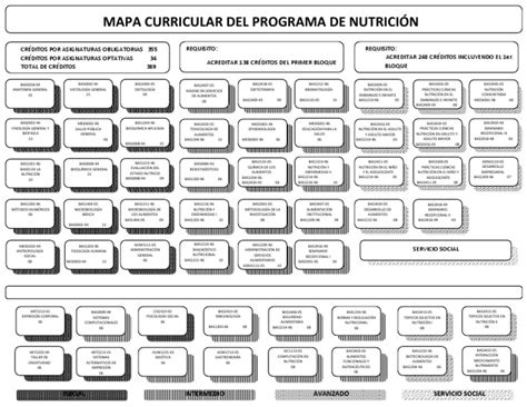 Mapa Curricular Nutrición Uacj Pdf Nutrición Dieta Y Nutrición