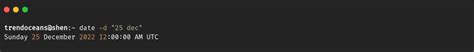 Date Command Usage In Linux Trend Oceans