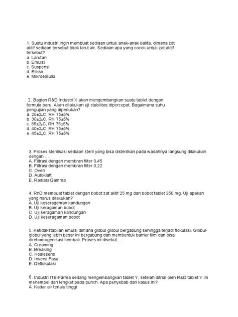 Farmasi Industri Paket 1 No Pdf