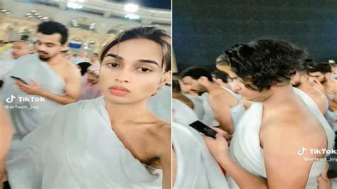 ظهور متبرجة يثير الجدل من أمام الكعبة وبدون حجاب فما القصة ميديانا