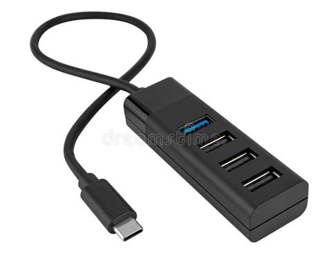 Usb Hub Adapter Cable For Computer Stock Photo Image Of Internet Black 306341654