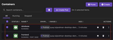 Create A Pod Podman Desktop