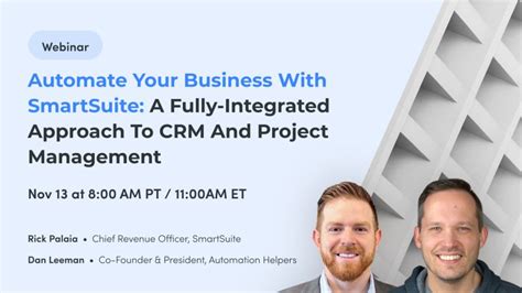 Smartsuite On Linkedin Dont Miss This Weeks Live Event 💻 Automate