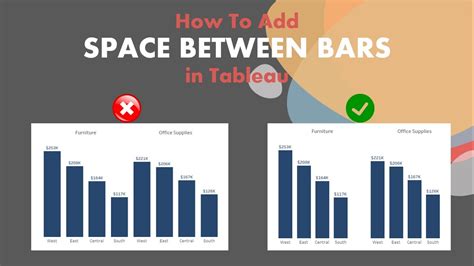How To Add Space Between Bars In Tableau Youtube