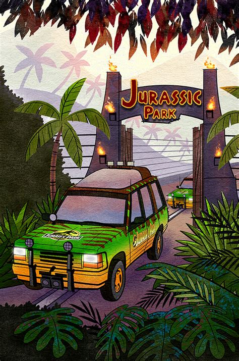Jurassic Park Fan Art Hireillo Hire An Illustrator