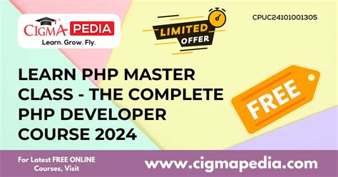Learn Php Master Class The Complete Php Developer Course 2024 Free