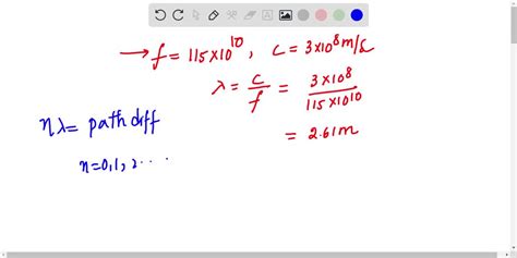 Solved Review Constants A Radio Transmitting Station Perating At Frequency Of 120 Mhz Has Two