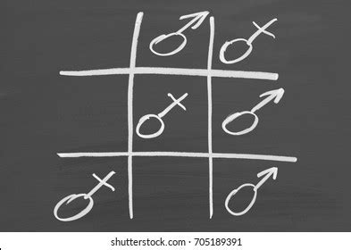 Tic Tac Toe Game Sex Gender Stock Photo 705189391 Shutterstock