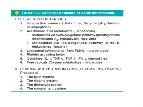 Chemical Mediators Of Inflammation Pptx