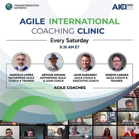 Agile Coaching Clinic July 15th Transformation Experts