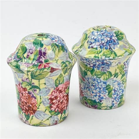 Salt Og Pebber Hydrangea James Kent Borddækning Art Nuvo Antik And Vintage